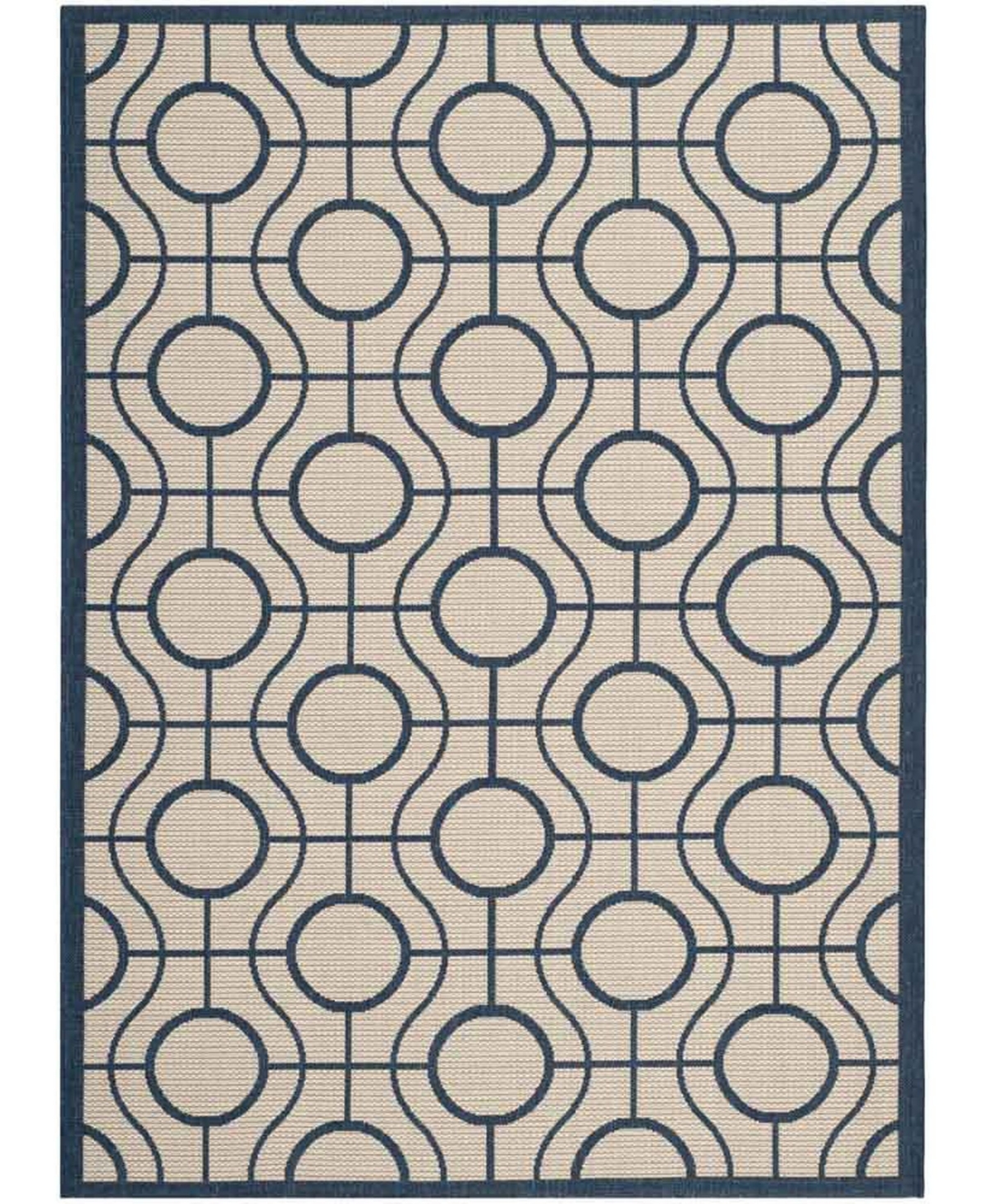 Click here for Safavieh Courtyard CY6115 Beige and Navy 53 x 77 S... prices