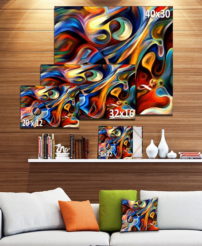 Design Art Designart Abstract Music And Rhythm Abstract Canvas Art ...
