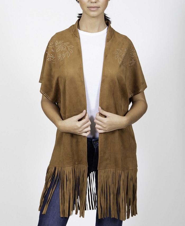 CELESTIAL Faux Suede Topper Vest - Macy's