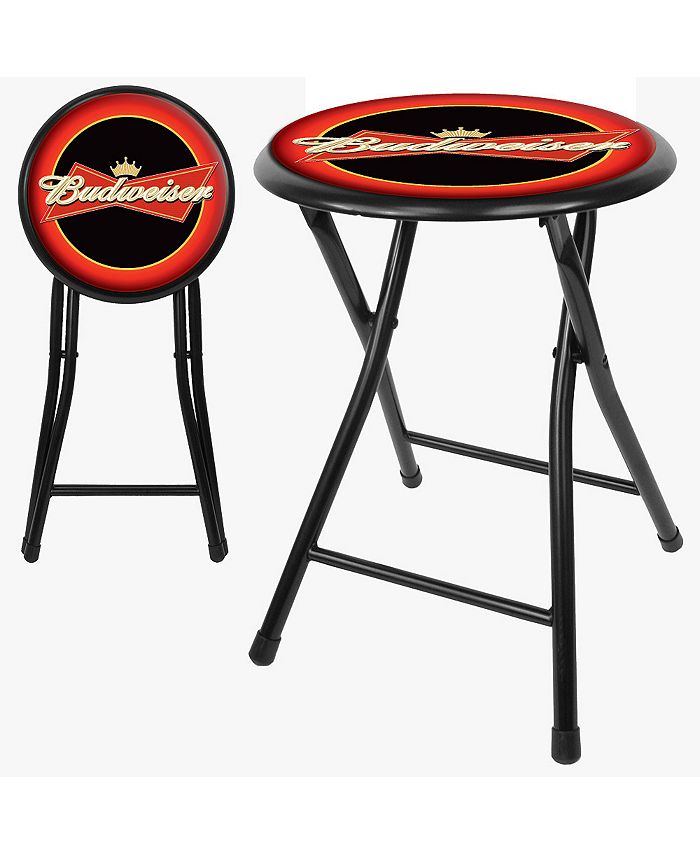 Trademark Global Budweiser 18" Cushioned Folding Stool & Reviews ...