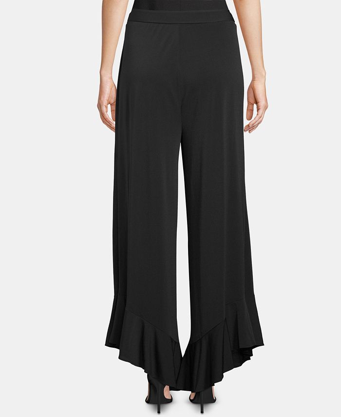 ECI Ruffle-Hem Tie-Waist Pants - Macy's