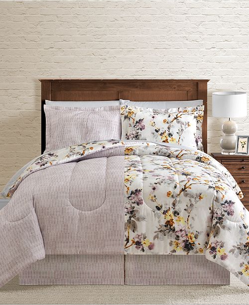 Fairfield Square Collection CLOSEOUT! Haley Reversible 8-Pc. Comforter ...