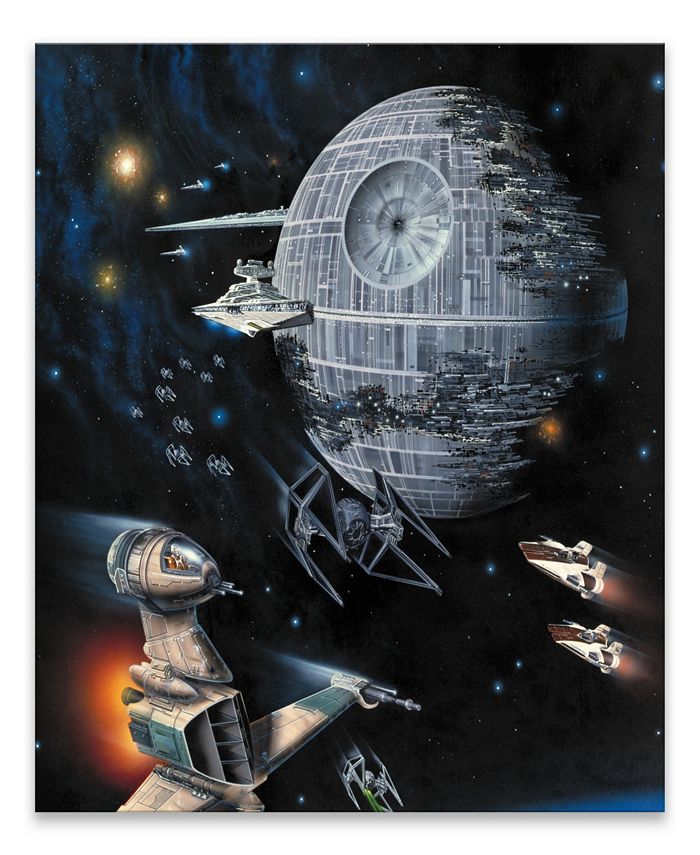 Artissimo Designs Death Star Return Printed Canvas Art - 20" W x 20" H ...