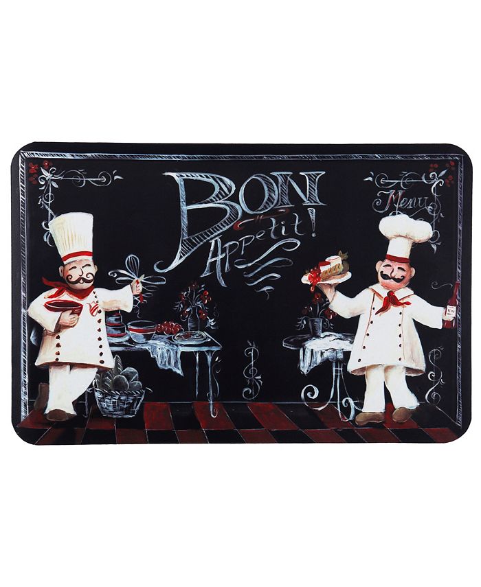 Home Dynamix Designer Chef Chalkboard Chefs Cushioned Anti-Fatigue ...