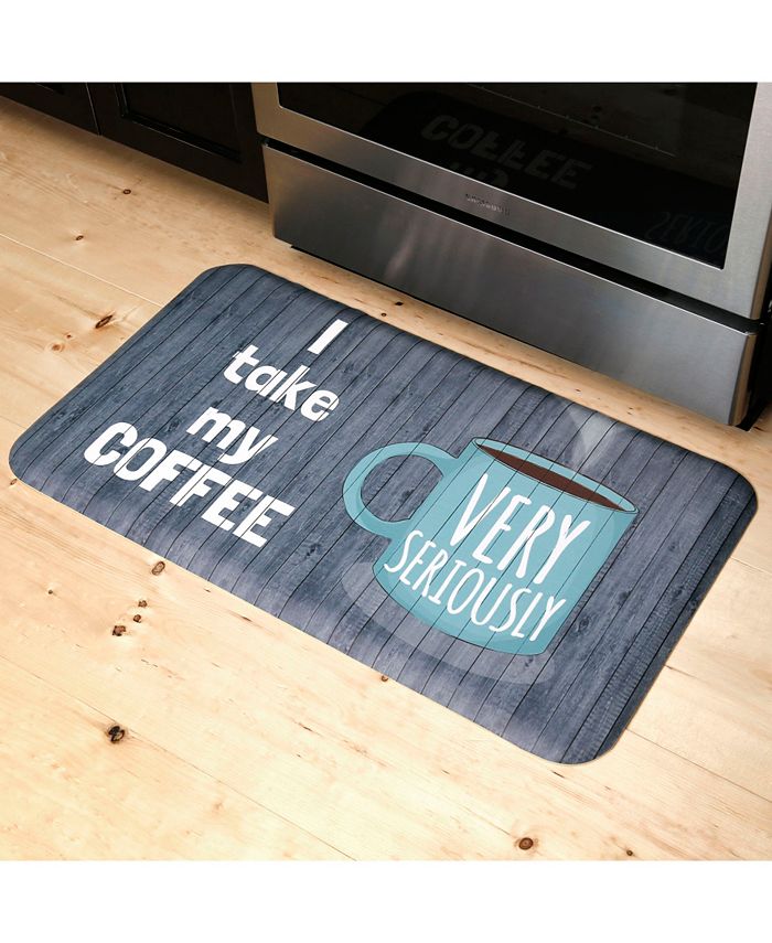 Home Dynamix David Burke Premier "I Take My Coffee" Cushioned Anti ...
