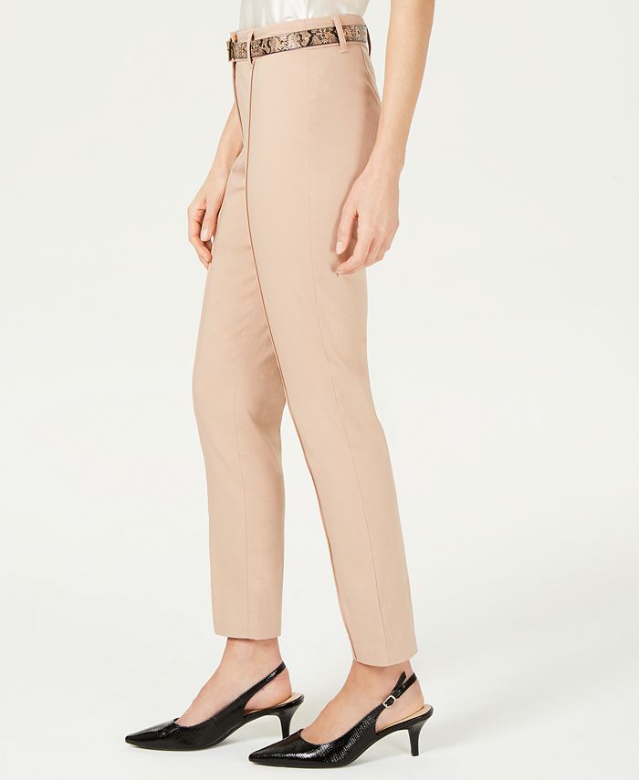 JM Collection Belted Seam Pants, Created for Macy's - Macy's
