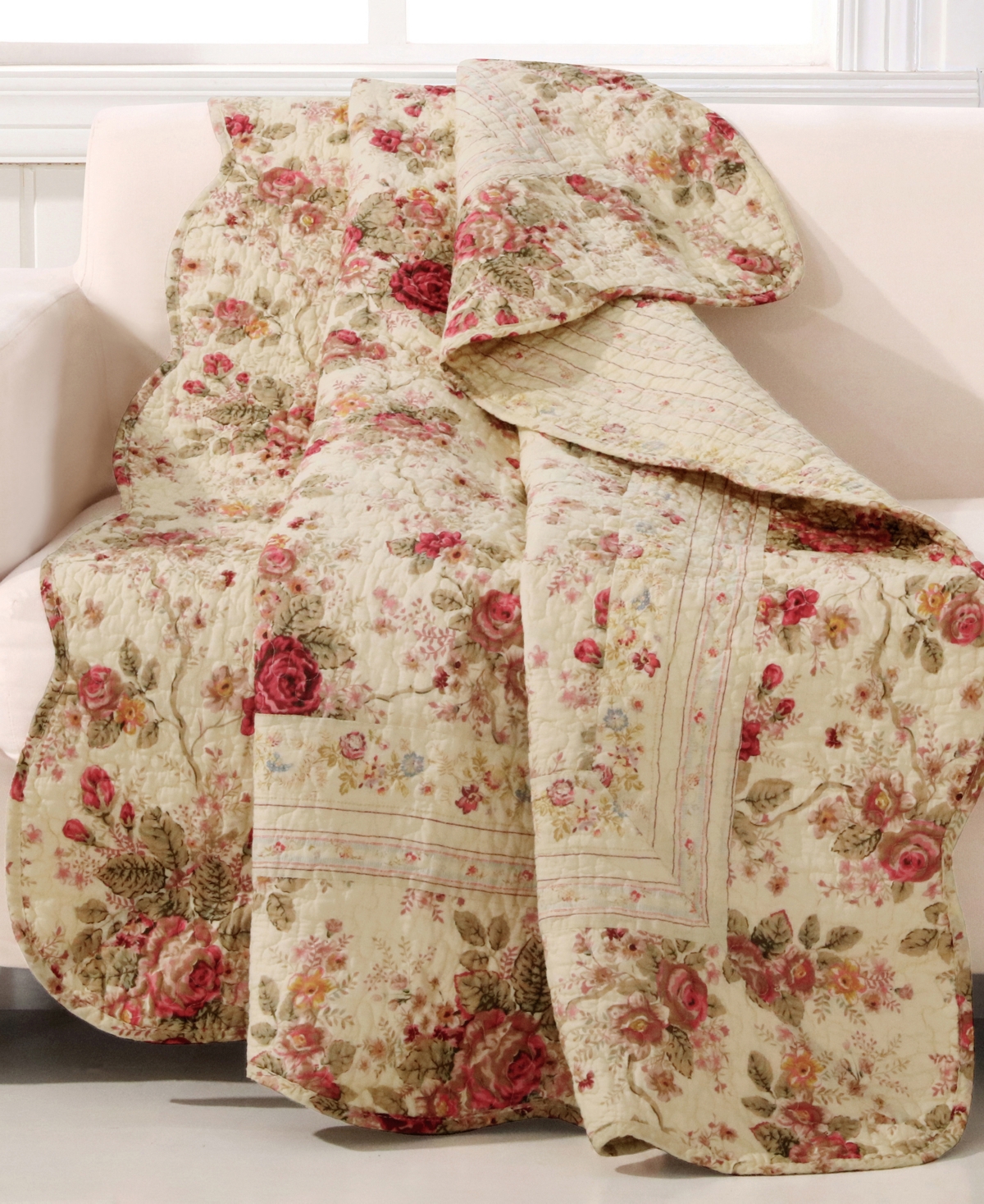 Click here for Greenland Home Fashions Antique Rose Throw  50 x 6... prices