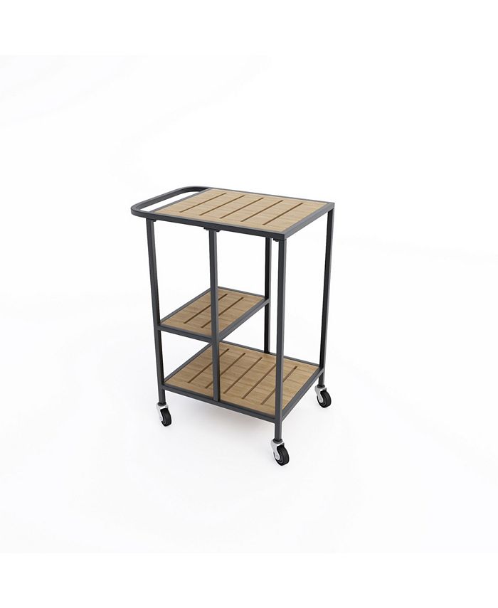 Jamesdar Dandy Metal Cafe Cart with Wood Shelves - Macy's