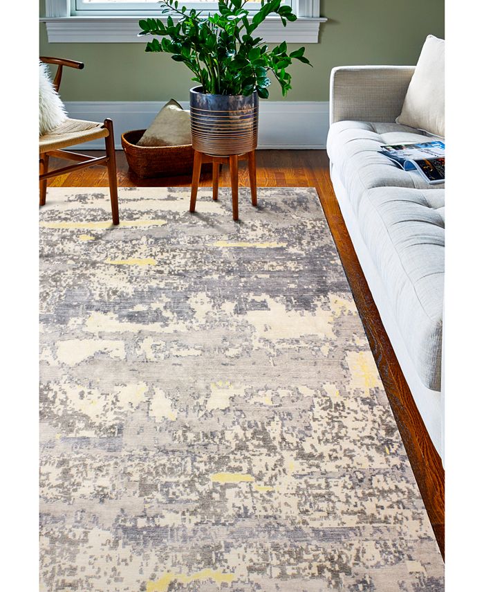 BB Rugs Cascade CAS-14 Ivory/Grey 8' x 10' Area Rug - Macy's
