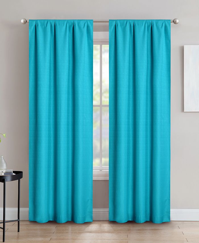Silk Home Living Sun+Block Foam Back Blackout Rod Pocket Curtain Panel ...
