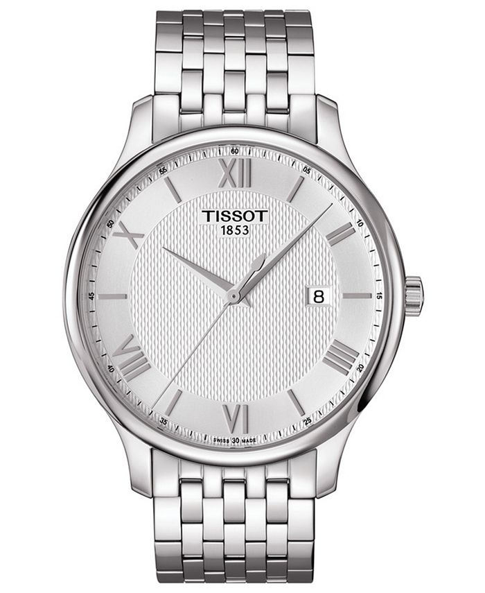 Tissot Men's Swiss T-Classic Tradition Stainless Steel Bracelet Watch ...