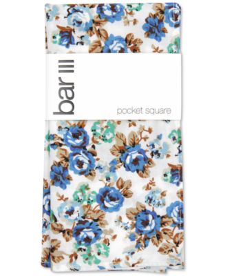 Bar III Men's Almon Floral Pocket Square, Created for Macy's - Macy's