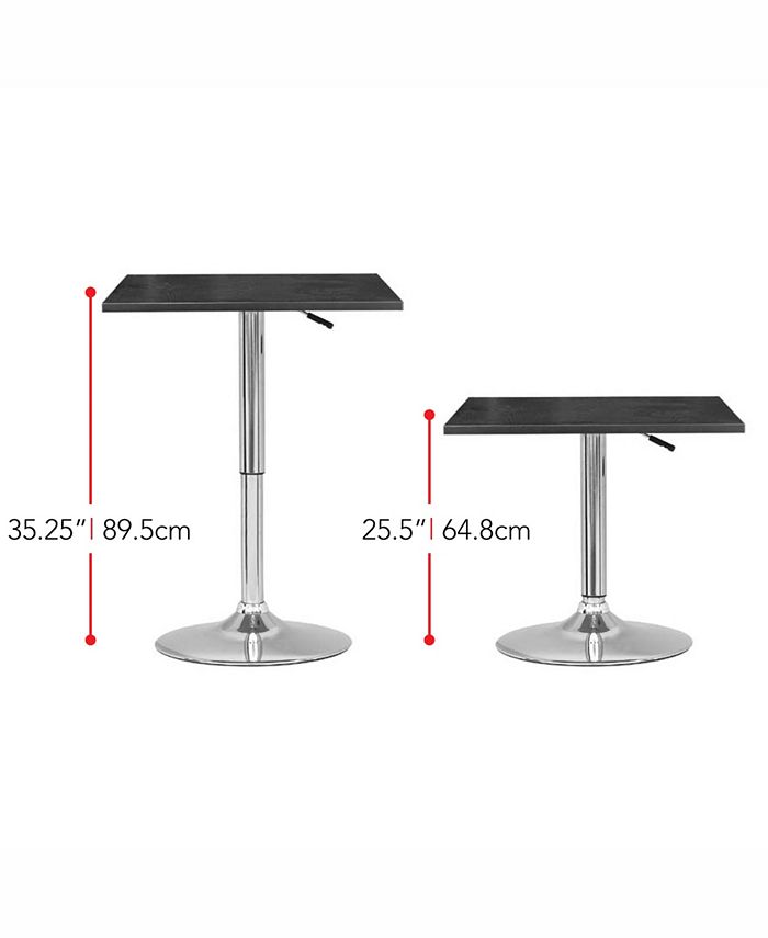 CorLiving Adjustable Height Square Bar Table - Macy's