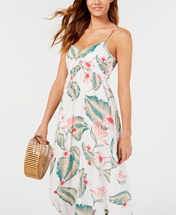 Roxy Juniors' Floral-Print Open-Back Maxi Dress - Macy's