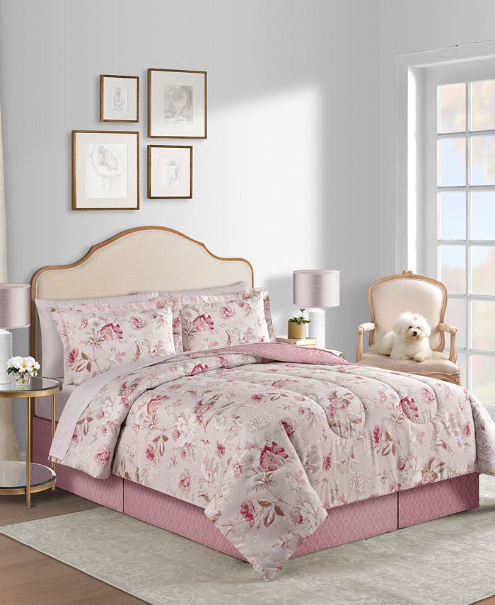 Sunham Lauren Reversible 8-Pc. Queen Comforter Set - Macy's