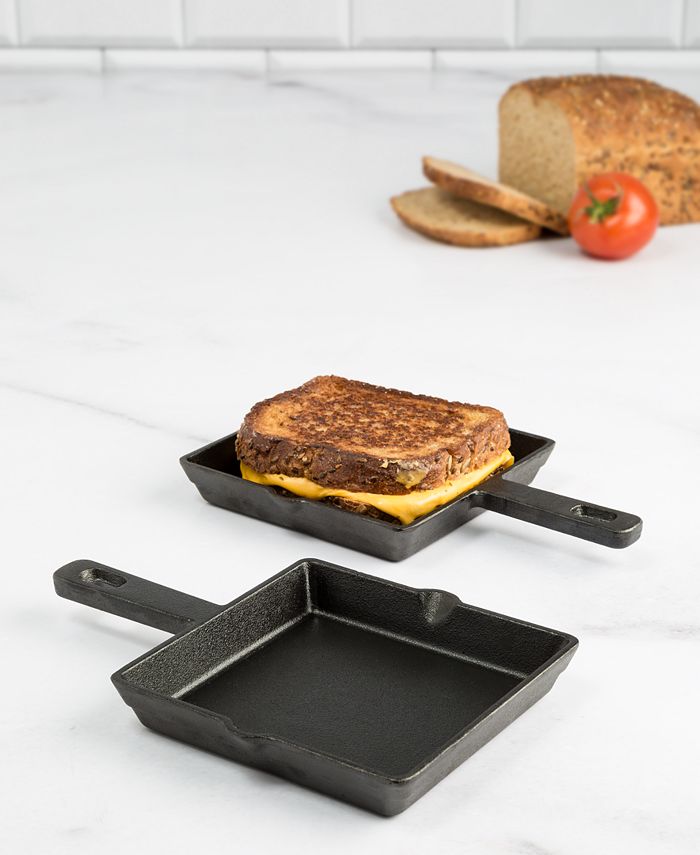 Goodful 2-Pc. Mini Cast Iron 6" Griddle Set, Created for Macy's - Macy's