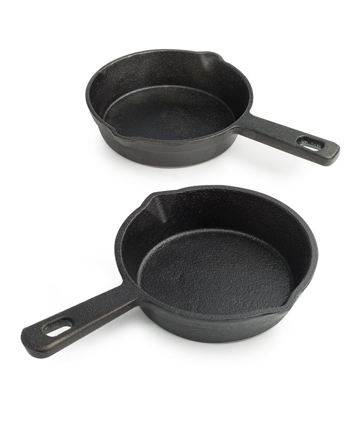 Goodful 2-Pc. Mini Cast Iron 6" Fry Pan Set, Created for Macy's - Macy's