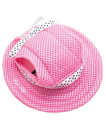 Pet Life 'Sea Spot Sun' UV Protectant Adjustable Mesh Brimmed Dog Hat ...