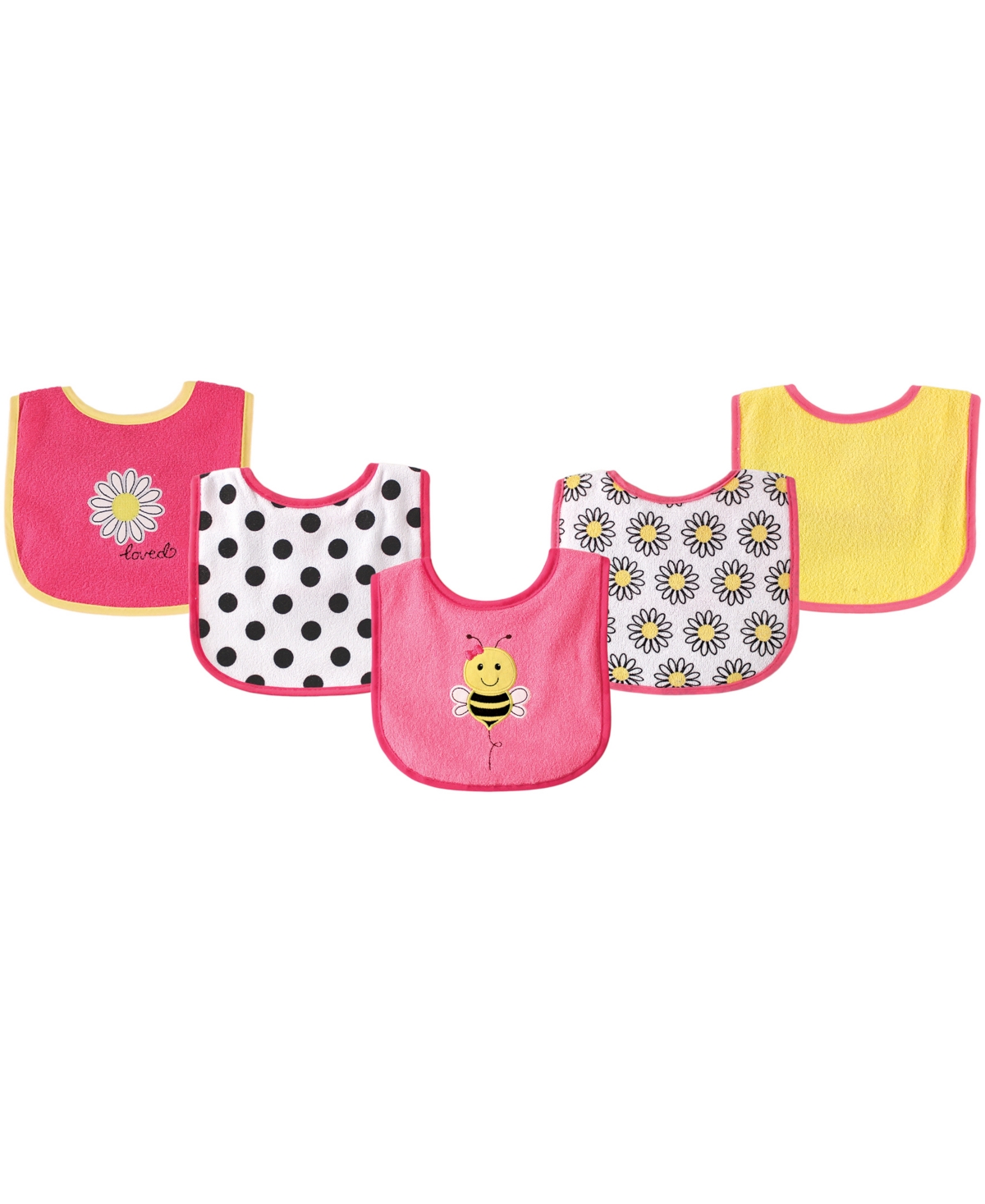 Click here for Luvable Friends Girls Cotton Terry Drooler Bibs wi... prices