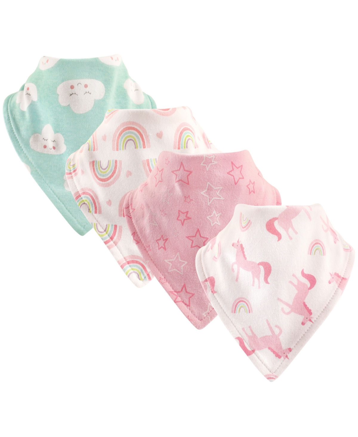 Click here for Luvable Friends Baby Girl Cotton Bandana Bibs 4pk... prices