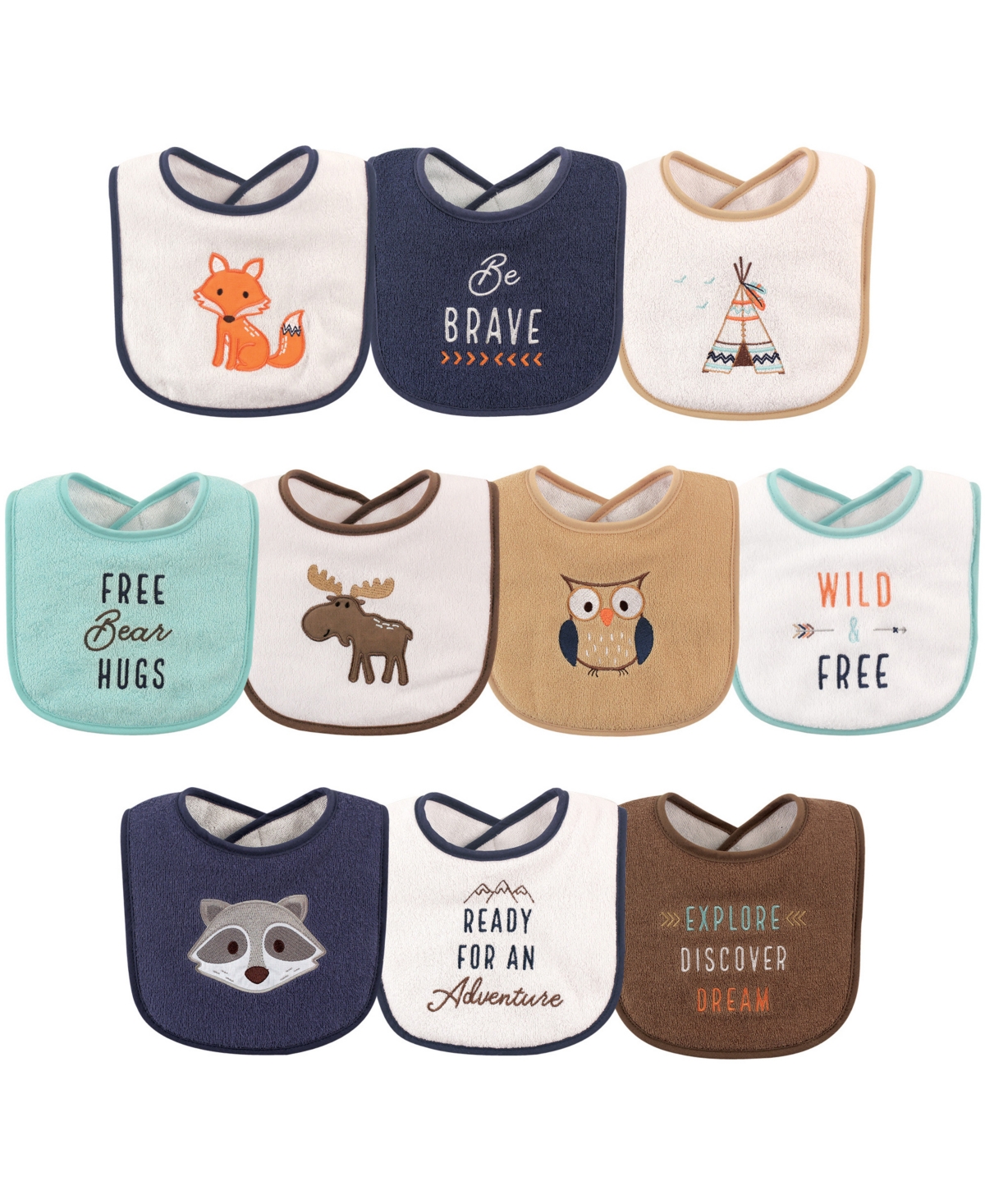 Click here for Hudson Baby Infant Boy Cotton Terry Drooler Bibs w... prices