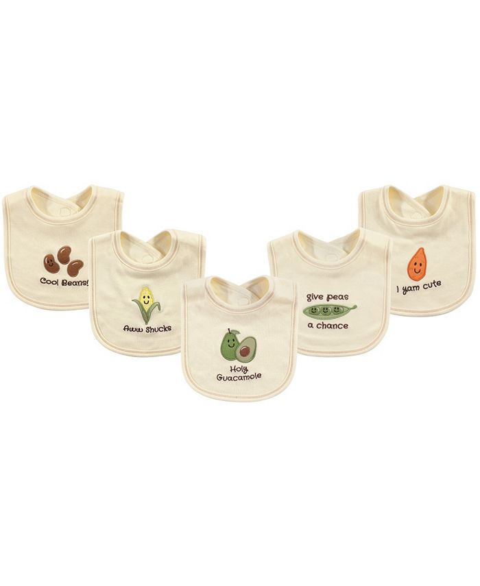Touched by Nature Organic Bibs, 5-Pack, One Size & Reviews - All Kids ...