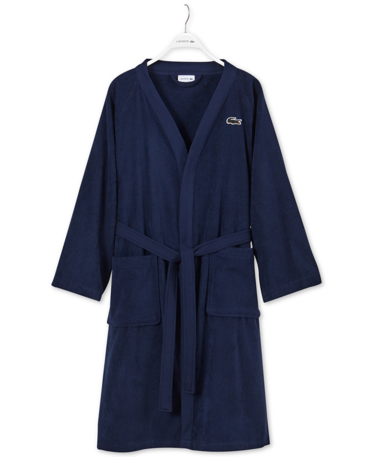 Click here for Lacoste Home Logo Patch 100 Cotton Pique Bath Robe... prices