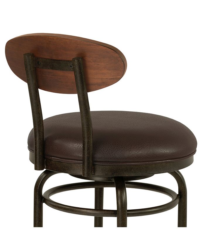 Armen Living Davis 30" Swivel Barstool - Macy's
