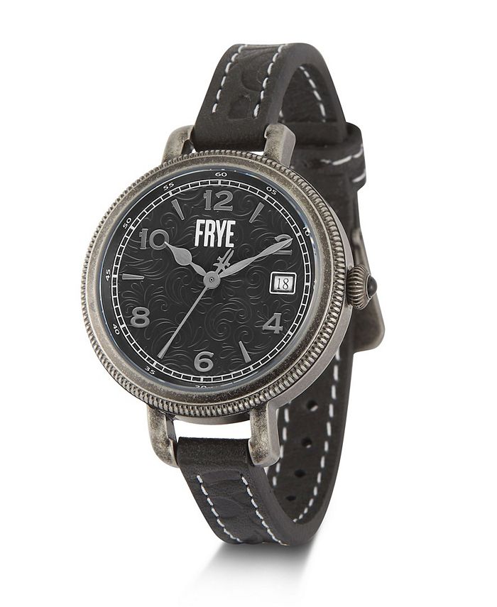 Frye Ladies' Melissa Embossed Strap in Black Leather - Macy's