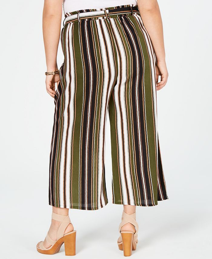 Planet Gold Trendy Plus Size Cropped Wide-Leg Soft Pants - Macy's
