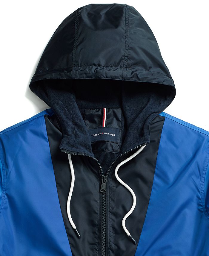 Tommy Hilfiger Men's Colorblocked Jacket with Extended Zipper Pull - Macy's
