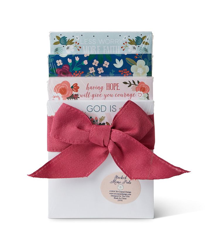 Tri-Coastal Design Set of 4 Stacked Memo Pads - Macy's