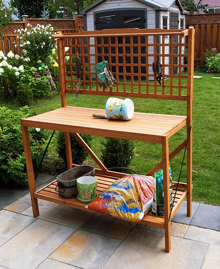 northbeam Foldable Potting Bench - Macy's