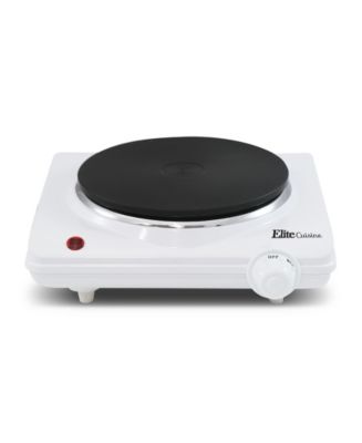 Elite Cuisine Countertop Single Flat Burner, Electric Hot Plate with ...