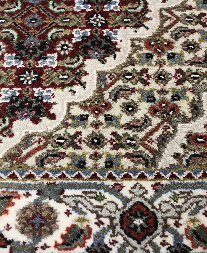 BB Rugs Fine Indo Tabriz 628720 Red/Ivory 2'9" x 12'3" Runner Area Rug ...