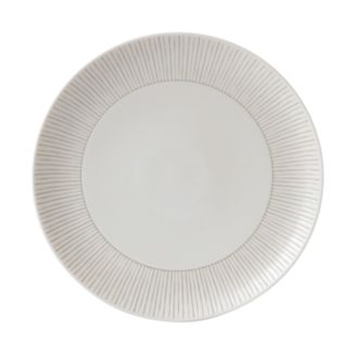 ED Ellen DeGeneres Crafted by Royal Doulton Taupe Stripe Dinner Plate ...