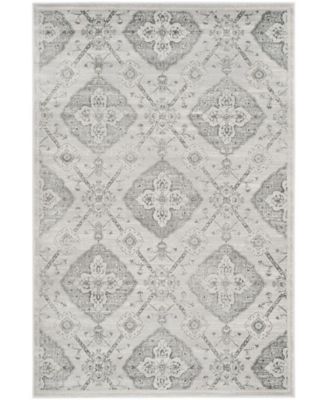 Safavieh Carnegie Silver and Gray 5'1" x 7'6" Area Rug - Macy's