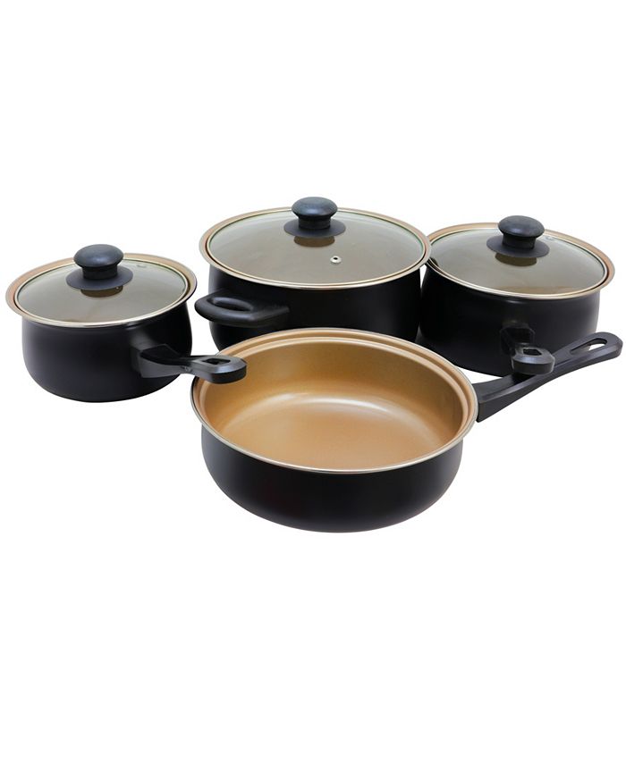 Gibson Chef Du Jour 7 Piece Nonstick Cookware Set - Macy's
