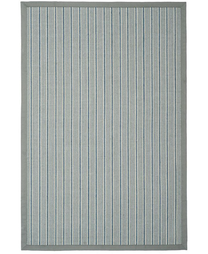 Safavieh Natural Fiber Ivory Blue and Gray 4' x 6' Sisal Weave Area Rug ...