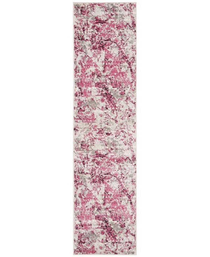 Safavieh Skyler Pink and Ivory 2' x 10' Runner Area Rug - Macy's