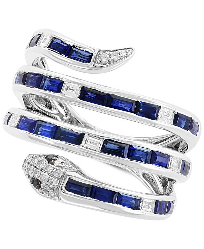 EFFY Collection EFFY® Sapphire (1-1/2 ct. t.w.) & Diamond (1/4 ct. t.w ...