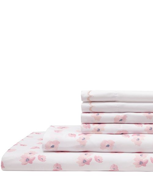 Elite Home Spring Meadow Print/ Embroidered Queen Sheet Sets & Reviews ...