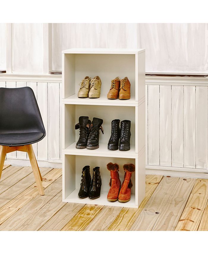 Way Basics Eco Stackable Large Rectangle Shelf and Storage Organizer ...