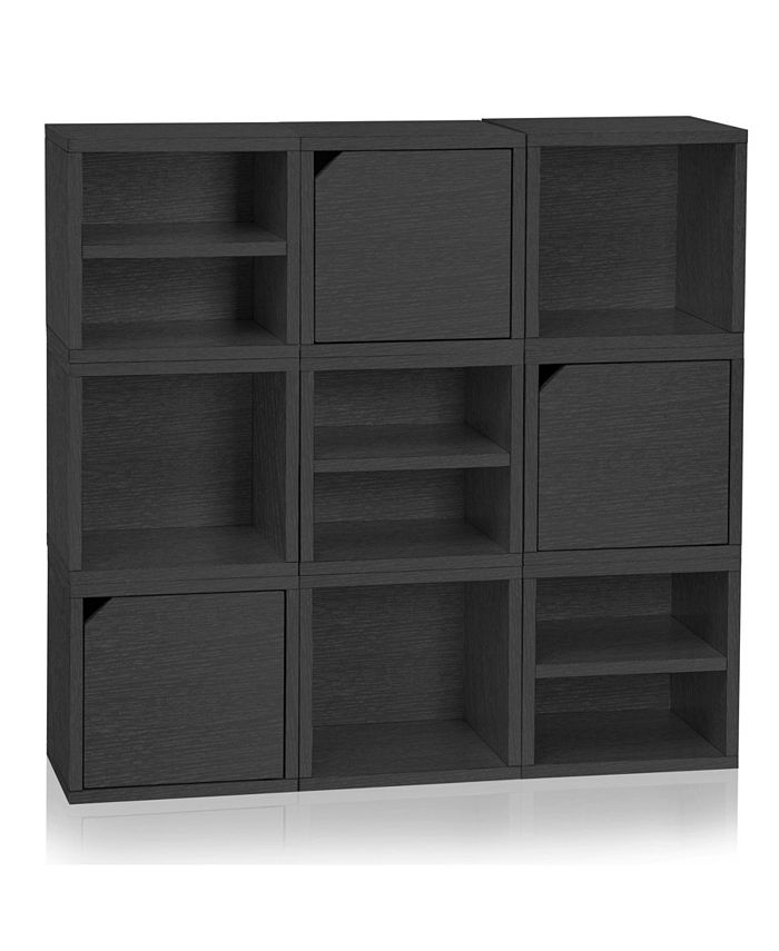 Way Basics Eco Stackable Connect Open Storage Cube and Cubby Organizer ...