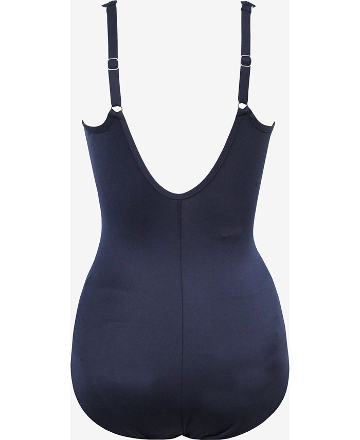 Miraclesuit Plus Size Mesh-Inset One-Piece Swimsuit - Macy's