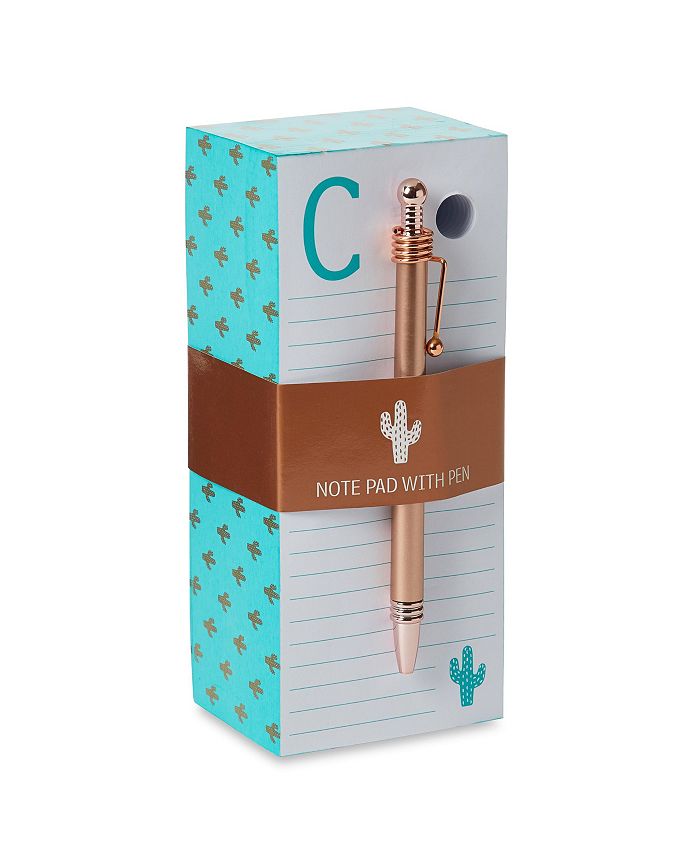 Tri-Coastal Design "C" Note Pad with Pen Set - Macy's