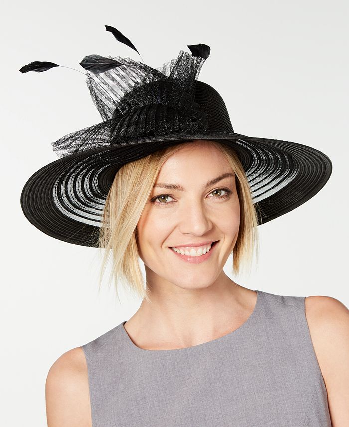 August Hats Sheer Wide-Brim Hat, Created for Macy's - Macy's