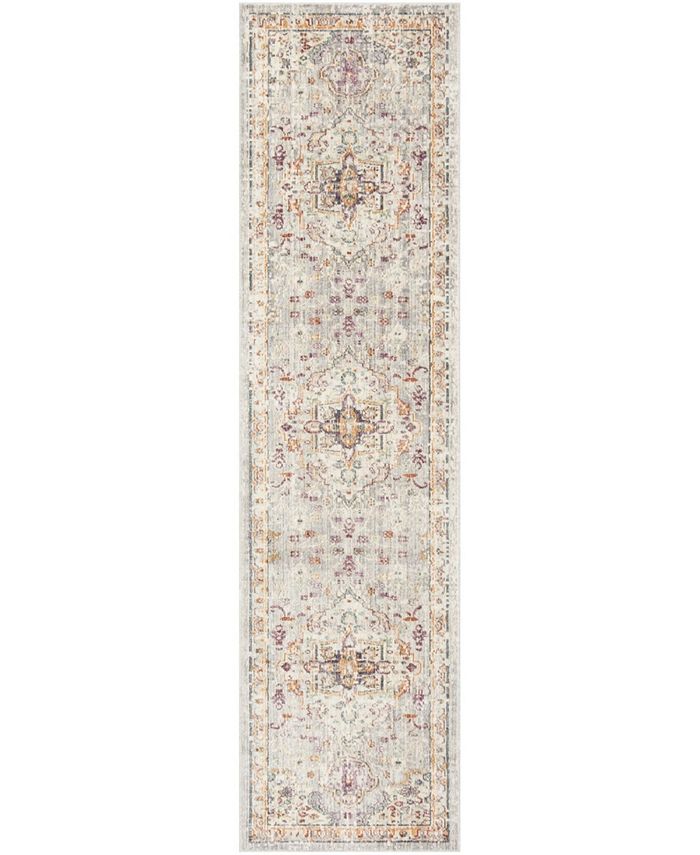 Safavieh Illusion Lilac and Light Grey 2'3" x 8' Runner Area Rug - Macy's