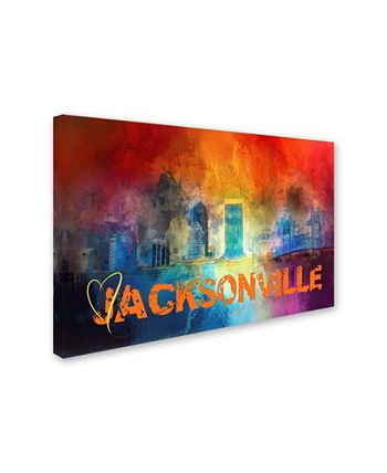 Trademark Global Jai Johnson 'Sending Love To Jacksonville' Canvas Art ...