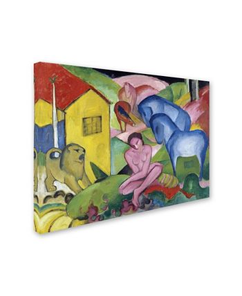 Trademark Global Franz Marc 'The Dream' Canvas Art - 32" x 24" x 2 ...